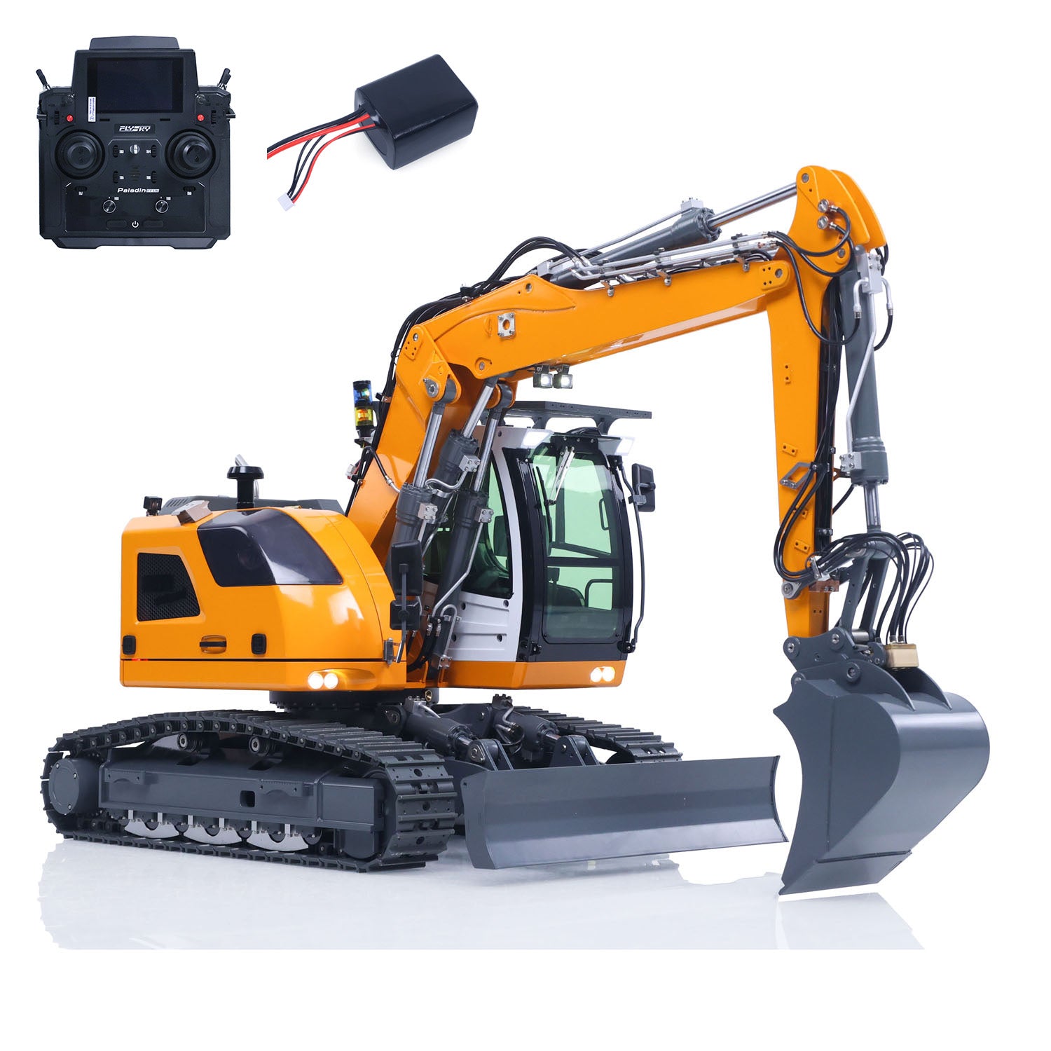 Metal 1/14 RC Hydraulic Excavator LR914 PRO MAX Remote Control Digger ...